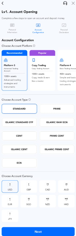 Comment s'inscrire pour un compte réel sur l'application PU Prime ...