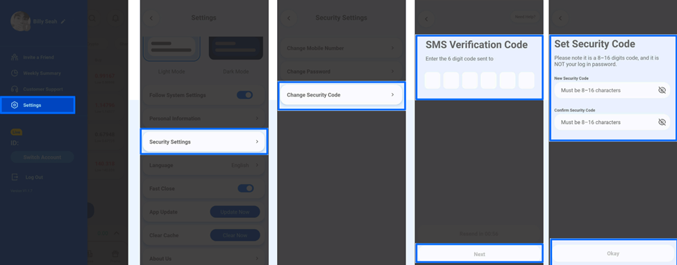 Wie ändert man den Sicherheitscode? – Help Center | PU Prime | More Than Trading